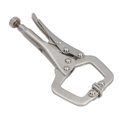 2pc 4in Mini Locking C Clamp Fastener Welding Mole Grip Adjustable