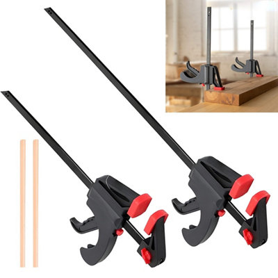 2pc 600mm Quick Ratchet Speed Clamp & Spreader Wood Working