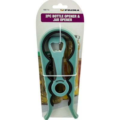2Pc Bottle & Jar Openers Kitchen Bar Restaurant Tool Bottles Opener Jars