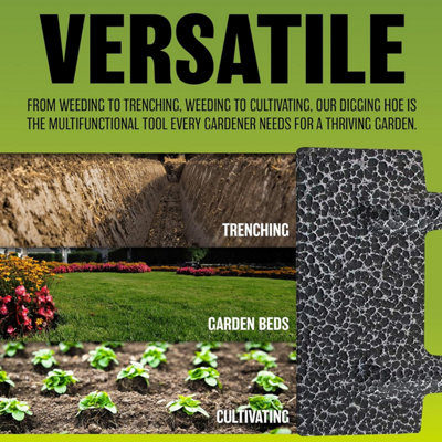 2Pc Carbon Steel Dutch Hoe Heads Gardening Outdoor Soil Digging ...