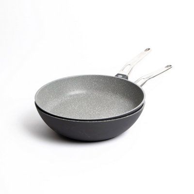 2pc Induction-Safe Cast Aluminium Cookware Set with 28cm Non-Stick ...