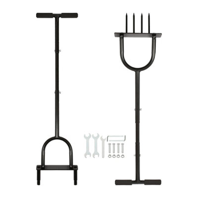 2pc Lawn Aerator & Corer Set - 24.5cm x 1m - Manual Heavy Duty ...