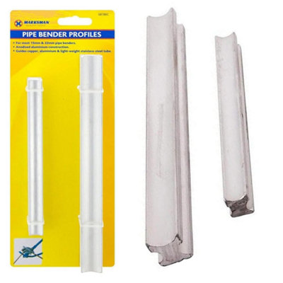 2pc Pipe Bender Guides Aluminium Profiles 15mm 22mm Plumbing Copper Tubes