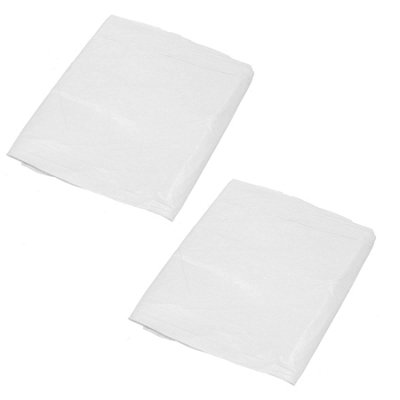 2pc Polythene Dust Sheets Cover For Decorating Painting Waterproof 9ft ...