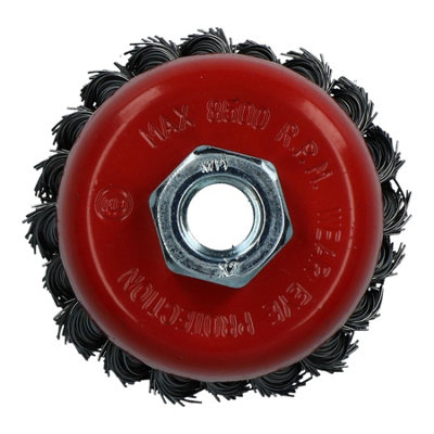 2pc Professional 80mm Wire Twist Knot Cup Brush for 4-1/2" M14 Angle ...