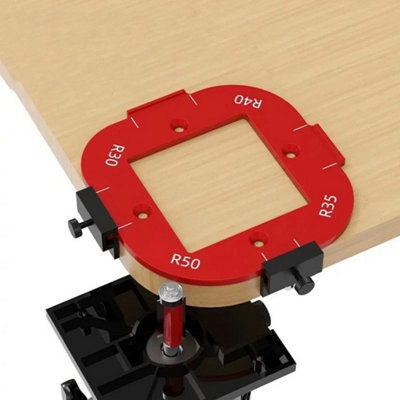 2Pcs 4-in-1 Aluminum Alloy Woodworking Corner Radius Router Jig