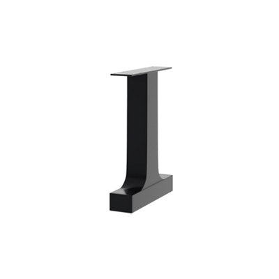 2pcs Black Industrial Metal Table Legs Furniture Legs,H 40CM