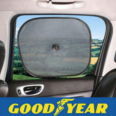 2Pcs Car Sun Shade Cover Blind Mesh Max UV Protection for Rear Front ...
