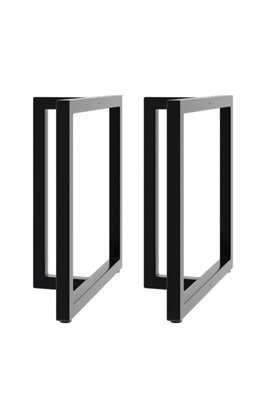 2PCS Durable and Stylish Metal Dining Table Legs Furniture Base Support ...