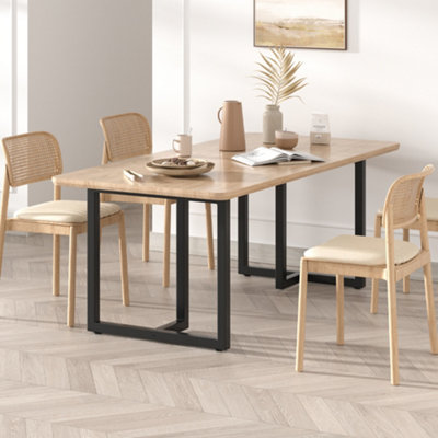 2PCS DURABLE AND STYLISH METAL DINING TABLE LEGS FURNITURE BASE SUPPORT ...