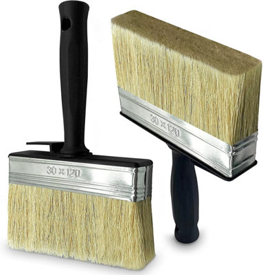 2Pcs Fence Paint Brushes, Block Brush Set, Decking Paint Brush, Shed ...