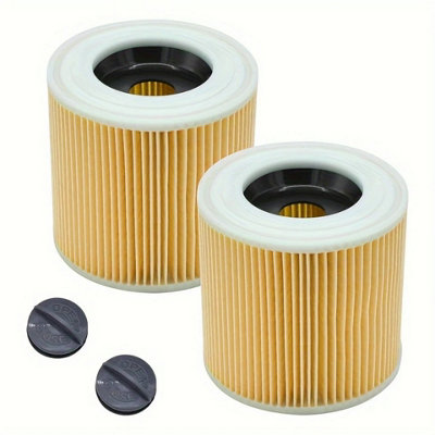 2PCS Filter wet and dry vacuum cleaner for Karcher MV2 WD WD2 WD3 WD2 ...