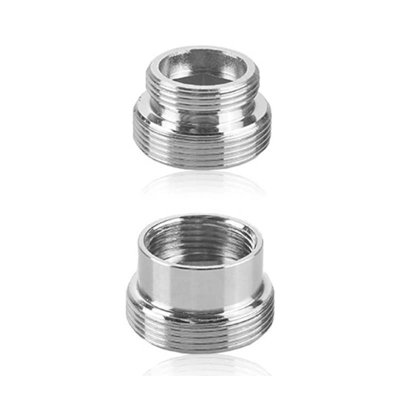 2pcs Silver Metal Faucet Adapters Faucet Aerator Connector Thread ...