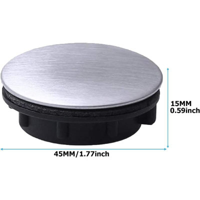 2pcs sink tape hole cover stainless steel faucet hole cover sink hole ...