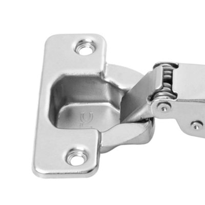 2PCS SOFT CLOSE 110 DEGREE HALF OVERLAY CABINET HINGES FOR QUIET DOOR ...