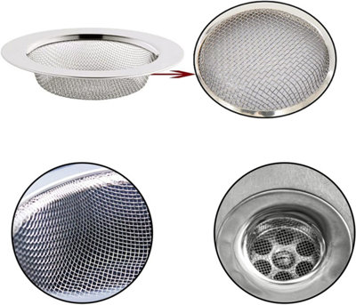 2pcs Stainless Steel Kitchen Sink Strainer Plug,Sink Strainer Shower ...