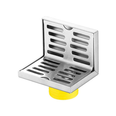 2pcs Stainless Steel L Shaped Corner Floor Drain 10cm Side Drain Wear ...