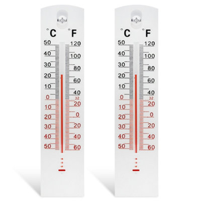 2pcs Thermometer, Room & Wall Thermometer Large Display Accurate ...