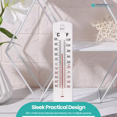 2pcs Thermometer, Room & Wall Thermometer Large Display Accurate ...