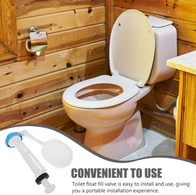 2pcs Toilet Fill Valve Kit Replacement Flush Valve Universal Side Fill ...
