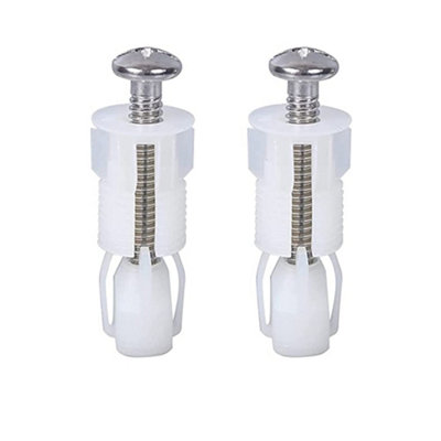 2pcs Toilet Seat Fittings Fixtures Toilet Lid Screws Stainless Steel ...