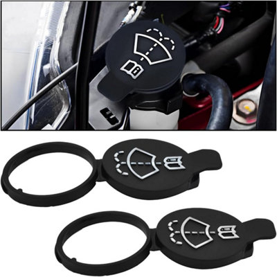 2Pcs Universal Car Windshield Washer Fluid Reservoir Covers/Lids, Auto ...