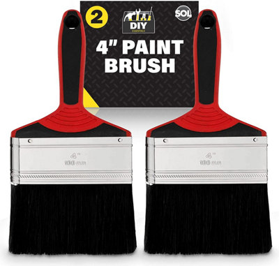 2pk 4 Inch Paint Brushes for Interior & Exterior Painting, Large Paint ...