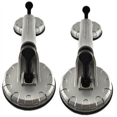 2PK Aluminium Double Suction Lifter Glass Window Mirror Metal Dent Puller