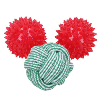 2PK Dog Gift Christmas Cracker Ball Gift Each Cracker Contains Three ...
