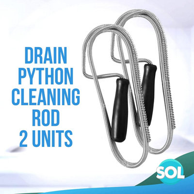 2pk Drain Snake Unblocker 100cm Kitchen Sink Unblocker Tool Plumbing Snake Shower Drain Unblocker Tools for