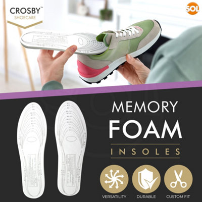 2pk Memory Foam Insoles for Women Shoe Insoles Men Inner Soles for ...