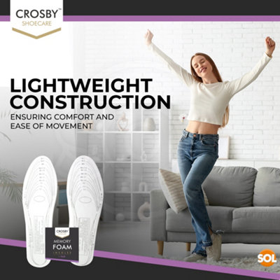 2pk Memory Foam Insoles for Women Shoe Insoles Men Inner Soles for ...