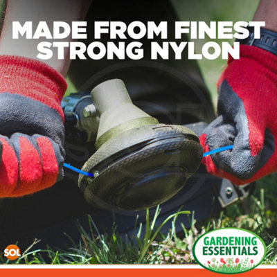 2pk Strimmer Wire 1.6mm x 20m Heavy Duty Strimmer Line Clear Strimmer ...