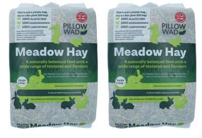 2pk Superior Quality Large Bio Meadow Hay Small Animal Bedding Feeding ...