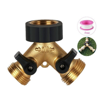 2way faucet splitter ydistributor, dual water inlet washing machine ...