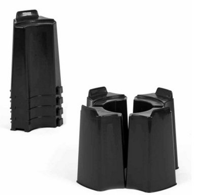 2x 100L Slimline Water Butt Sets Space Saving Water Container Stand Tap ...