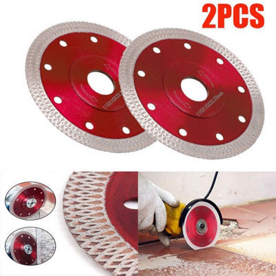 2x 115mm Diamond Cutting Disc 4.5" Angle Grinder Blade Tile Stone ...