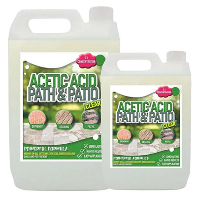 2x 2.5L Acetic Acid Path & Patio Powerful Formula Cleaner Strong ...