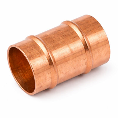 2x 22mm Copper Slip Coupling Straight Connector for Joining Copper Pipe ...