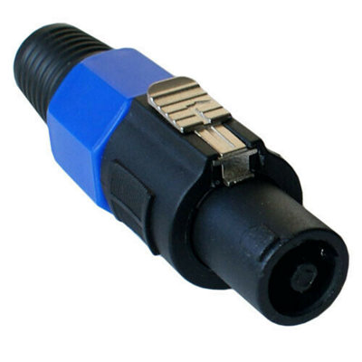 2x 4 Pole Speaker Spkon Male Screw Connector Plugs PA Amplifier Audio ...