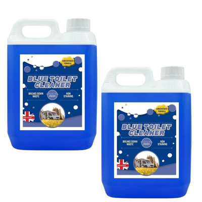 2x 5L Powerful Blue Disinfectant For Portable Toilets & Motor Homes ...