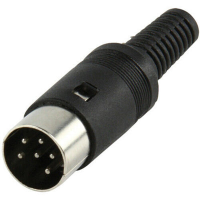 2x 6 Pin DIN Plug Male Solder Cable Connector Computers Audio Video PC BBC
