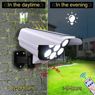 2X 77LED Solar PIR Motion Sensor Wall Light Outdoor Street Garden ...