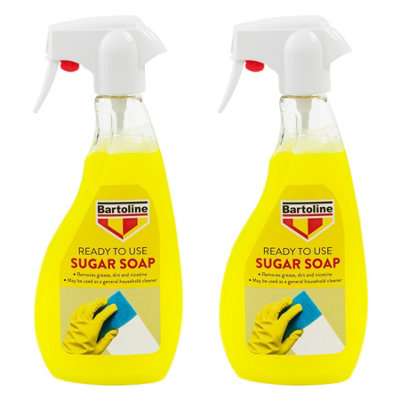 2x Bartoline Sugar Soap Trigger Liquid Flask Paint Cleaner Sains ...