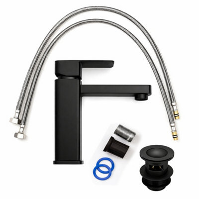 2x Basin Hose Flexi Tap Connectors G 1/2" M10 Flexi Tails Mixer 500mm