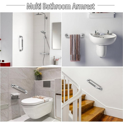 2X Bath Safety Grab Rail 12 Inch Stainless Steel