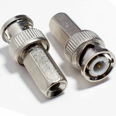2x BNC Connector Male Plug Twist/Screw On RG58RG142RG400 Coax Coaxial CABLE