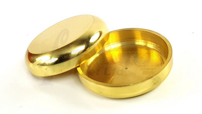 2x BRASS CASTOR COASTERS FURNITURE GLIDES FLOOR PROTECTOR FOR CASTORS ...