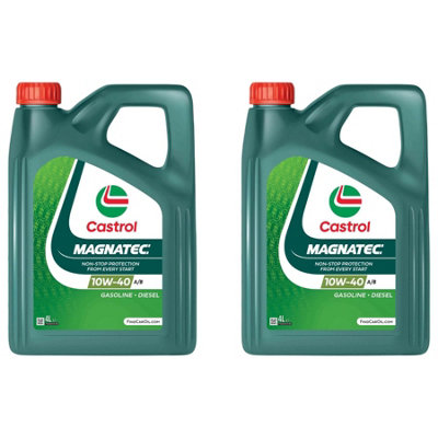 2x CASTROL SAE 10W40 Engine Oil 4L Part Synthetic ACEA A3/B4 API ...