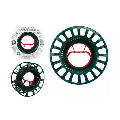 2x Christmas Light Storage Wheel Wind Up Cable String Light Organiser ...